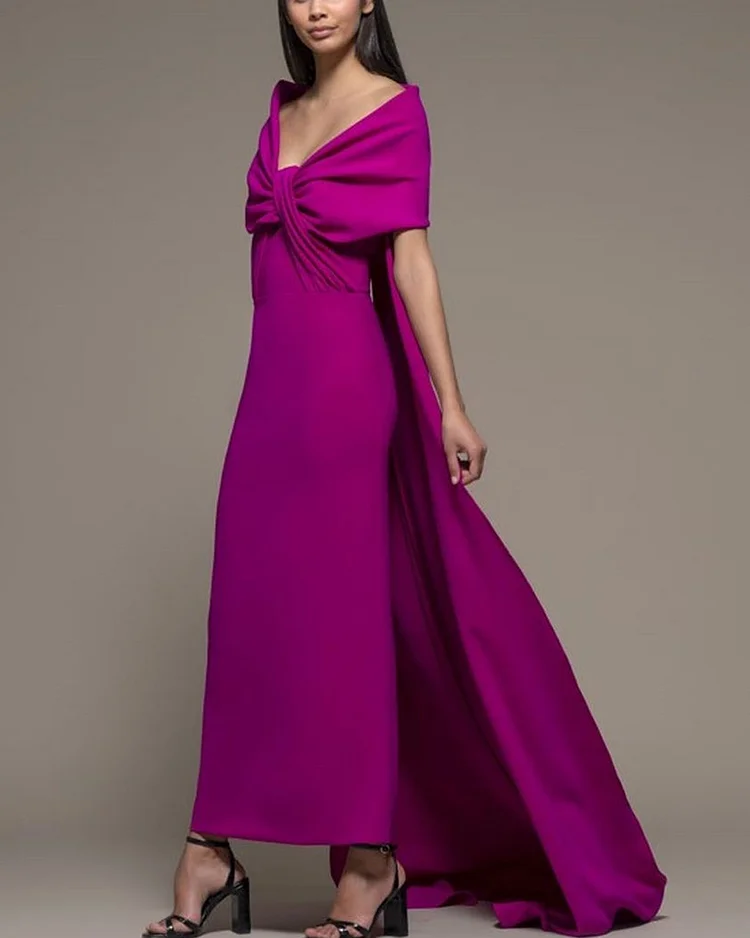 Elegant Bow Neck Dress