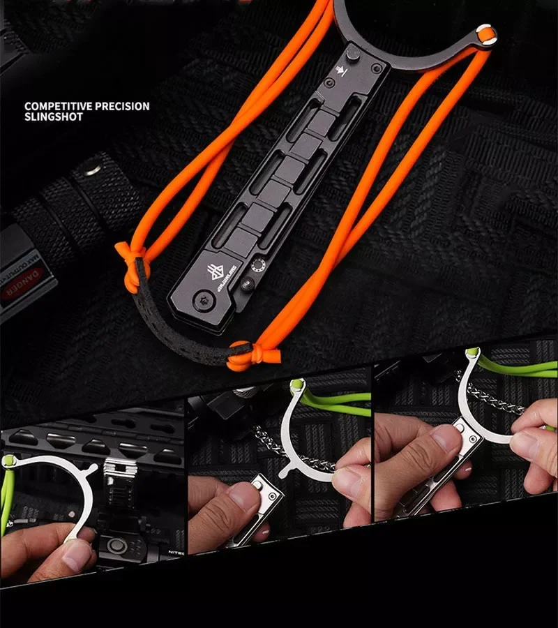 2 in 1 slingshot folding knife high hardness military knife