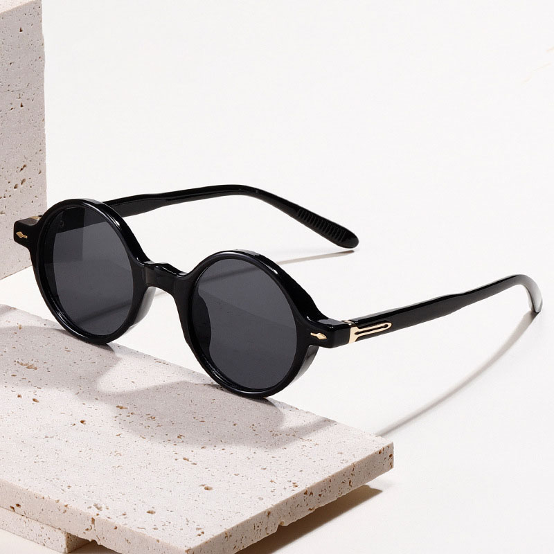 YOOSKE Small Round Sunglasses for Women Retro Trending Punk Sunglass ...