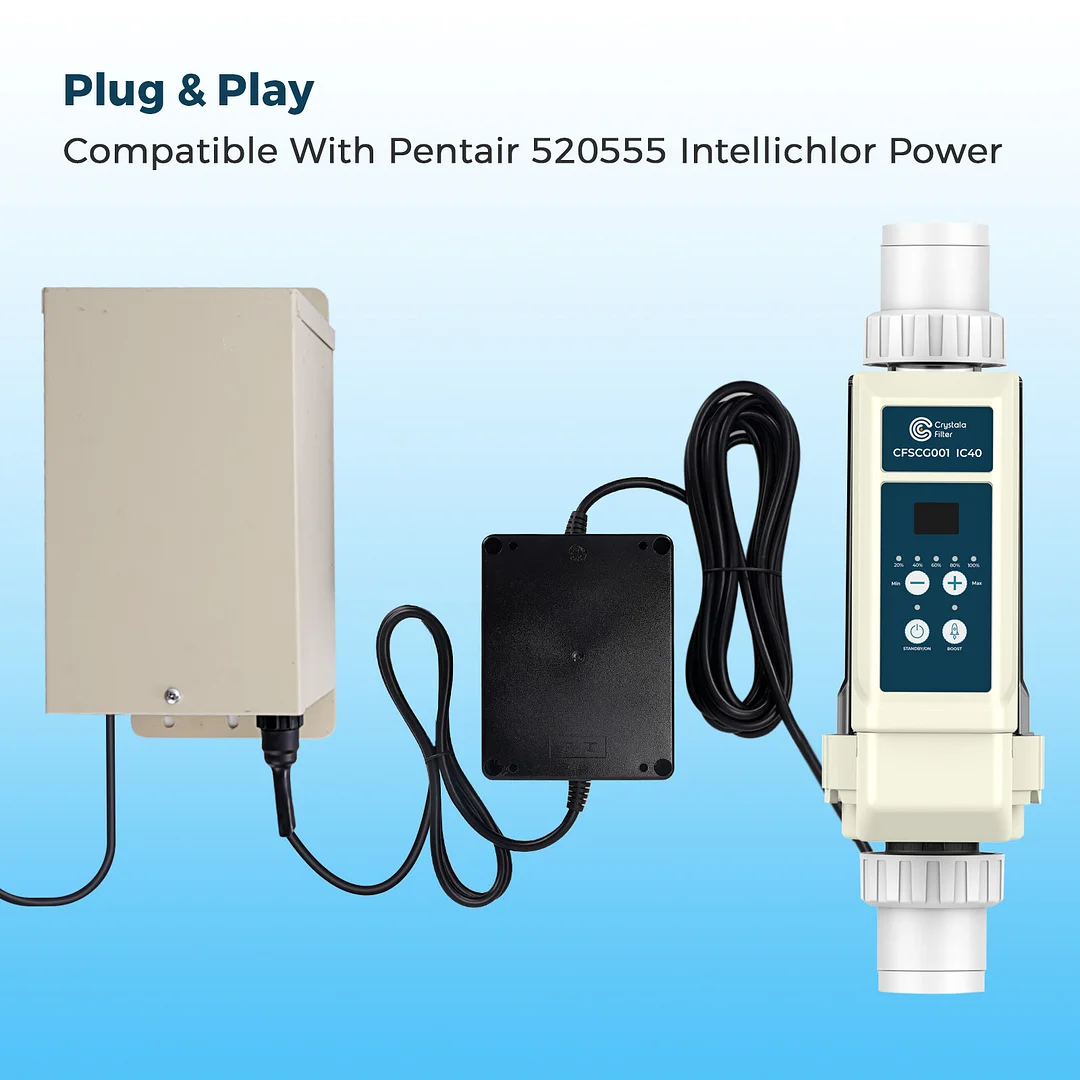 Crystala Filters IC40 Pool Salt Chlorine Generator