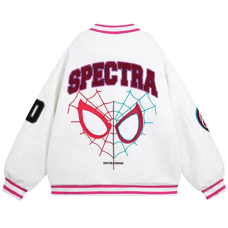 Winter Varsity Jacket Spider Web