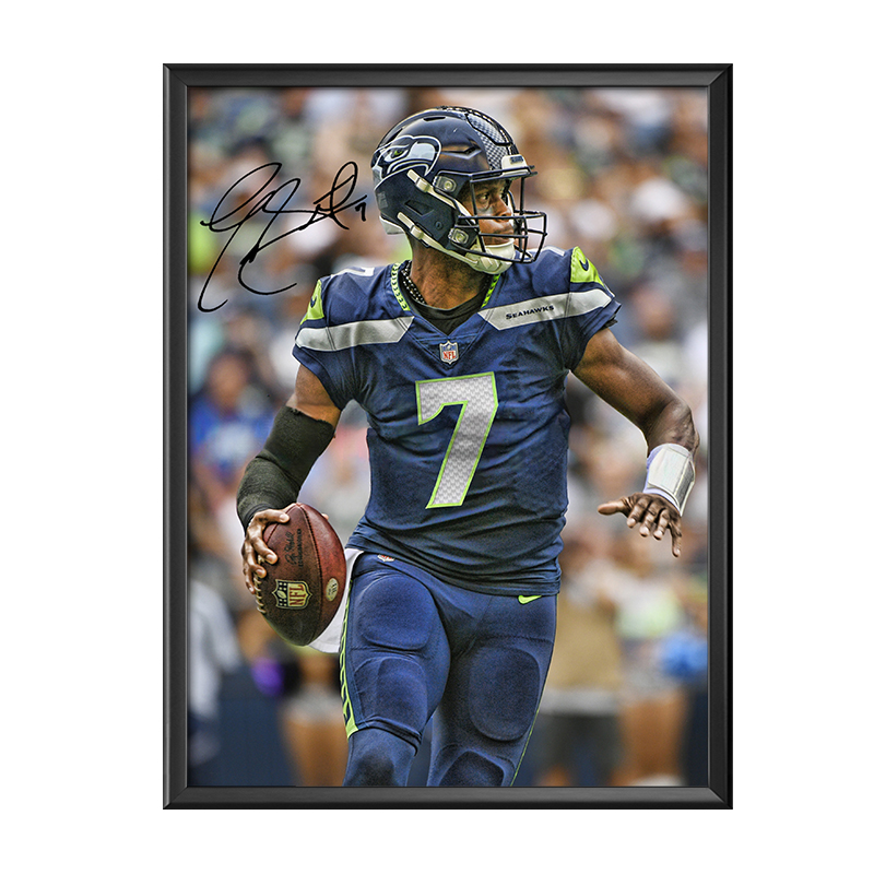 Geno Smith-Seattle Seahawks Poster Art Autographed