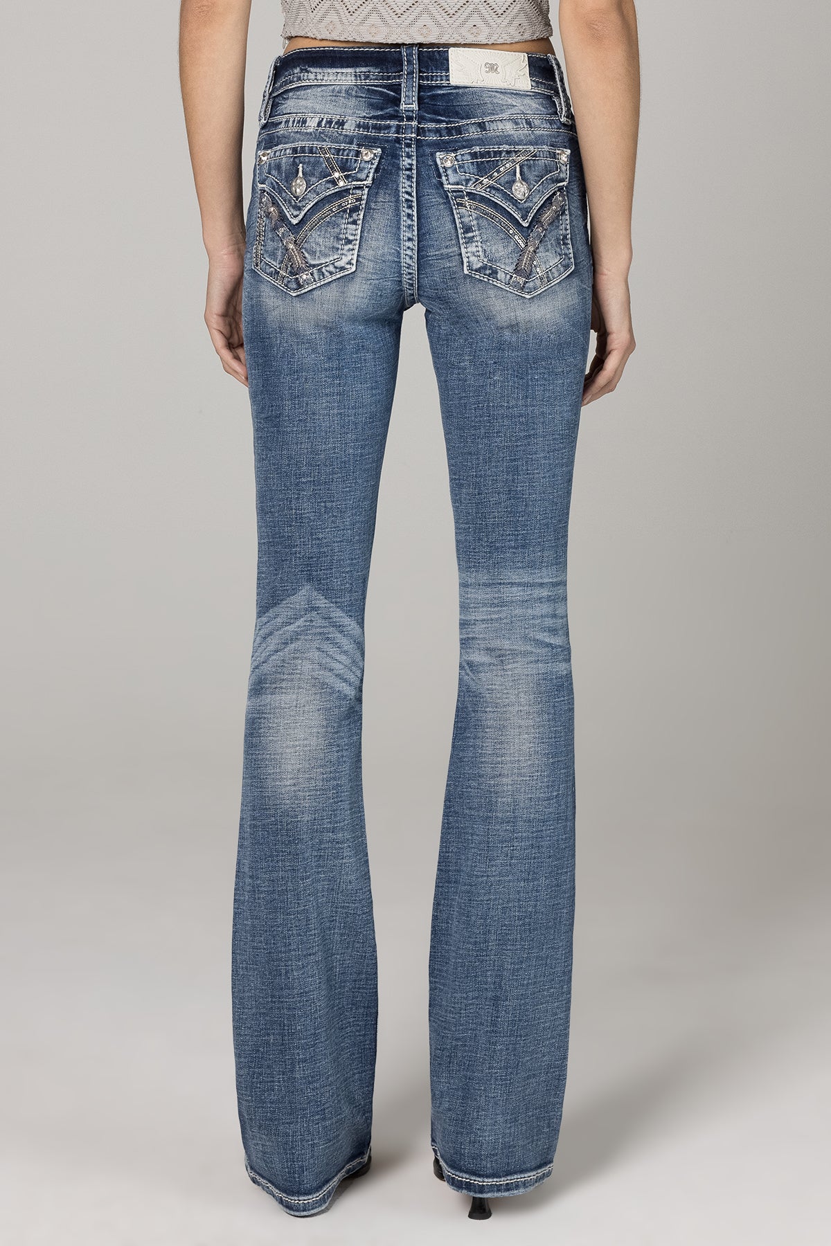 Sequin Road Bootcut Jeans