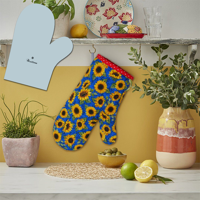 Insulated Kitchen Glove Template - With Instructions