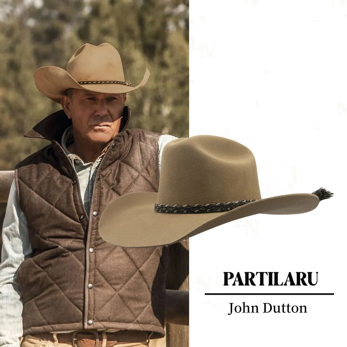 Yellowstone John Dutton 10X Caster Style Cowboy Hat