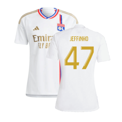 Olympique Lyon Jeffinho 47 Home Shirt Kit 2023-2024