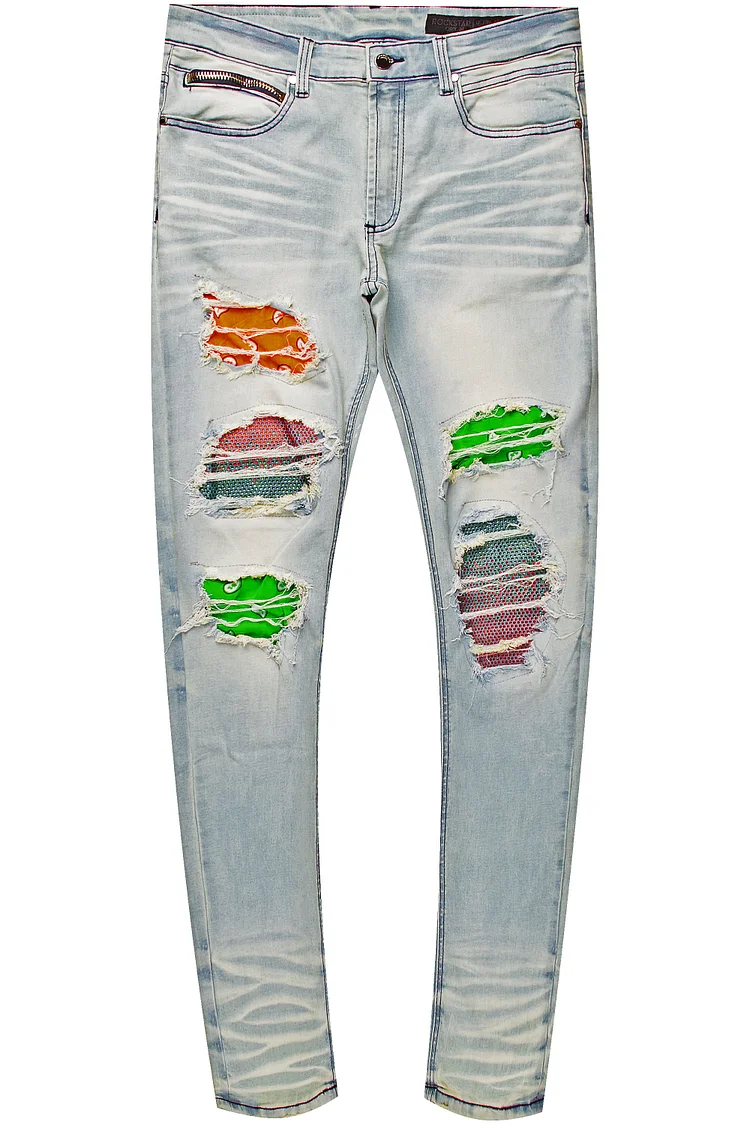 Rae Green Crystal Jean