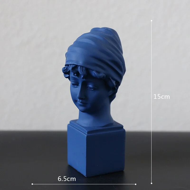 Greek Sculpture Vintage Resin Statue Character Model Nordic Home Decor ...
