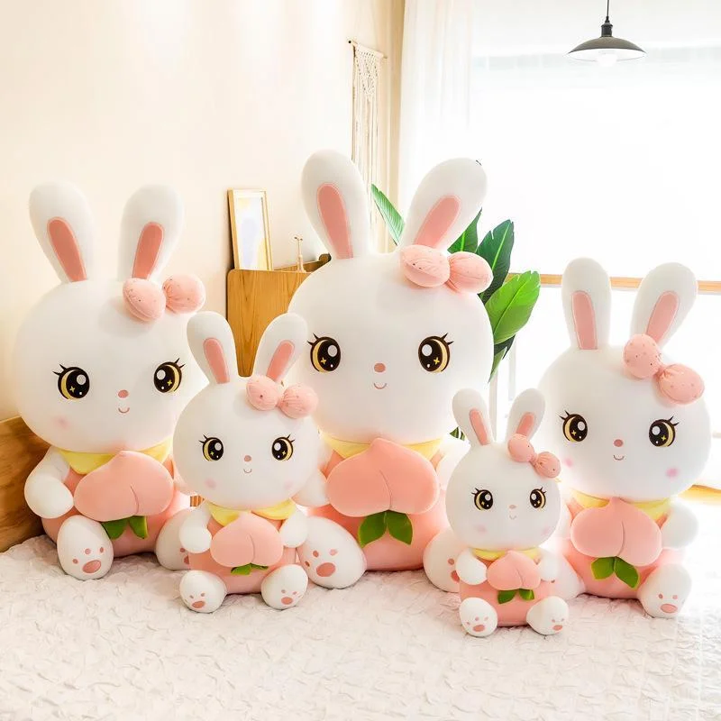 Peach Rabbit Plush