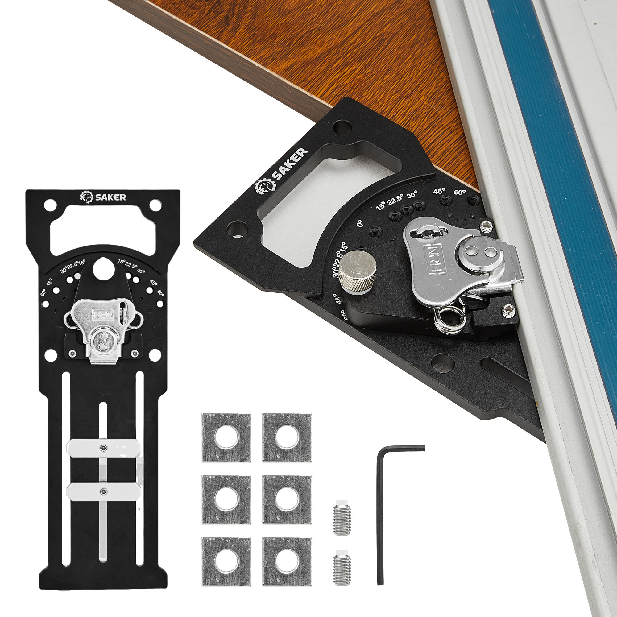 Saker Adjustable Angle Track Saw Square