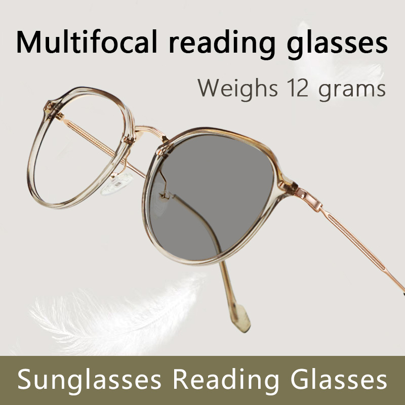 Photochromic Progressive Multifocal Reading Sunglasses for Women,Full ...