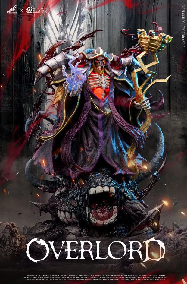 Momonga Ainz Ooal Gown with LED - Overlord Resin Statue - DBS Studio