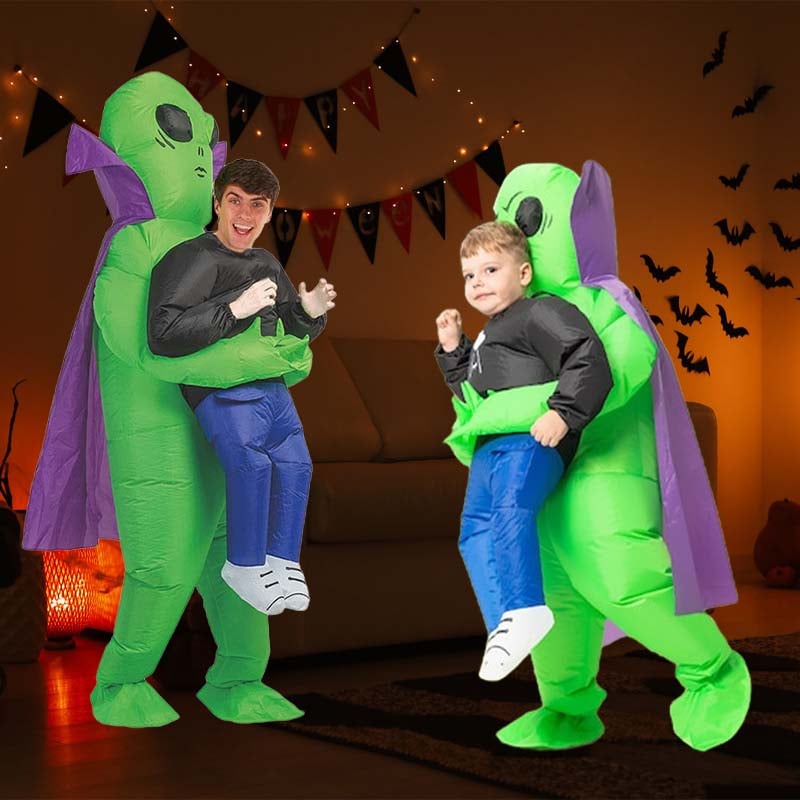 Halloween Inflatable Alien Costume for Adults Kids