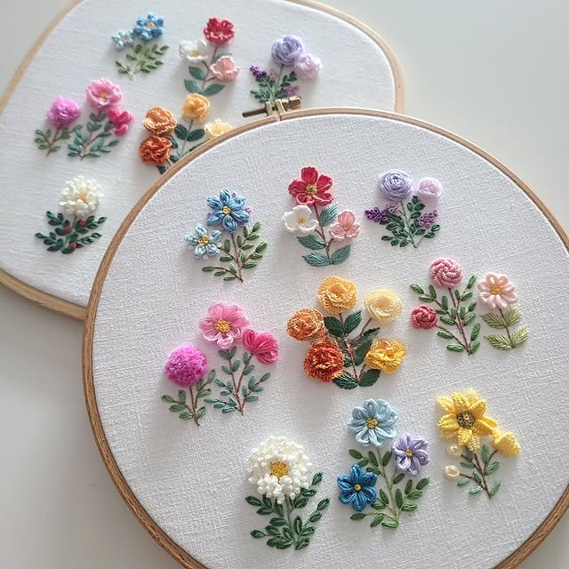 Mini Flower Embroidery Kit