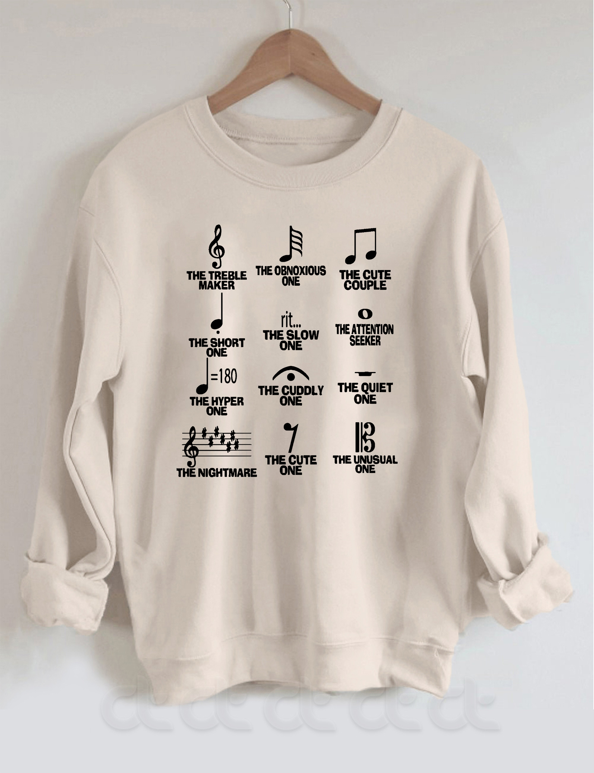 Musical Notes Symbol Sweatshirt