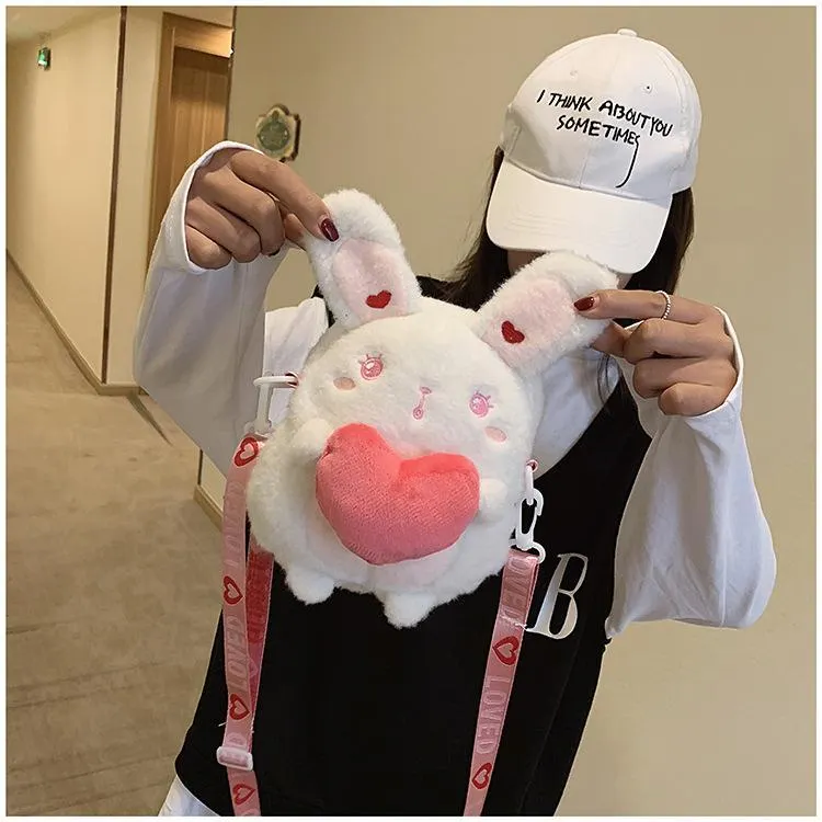 CARTOON RABBIT PLUSH BAG