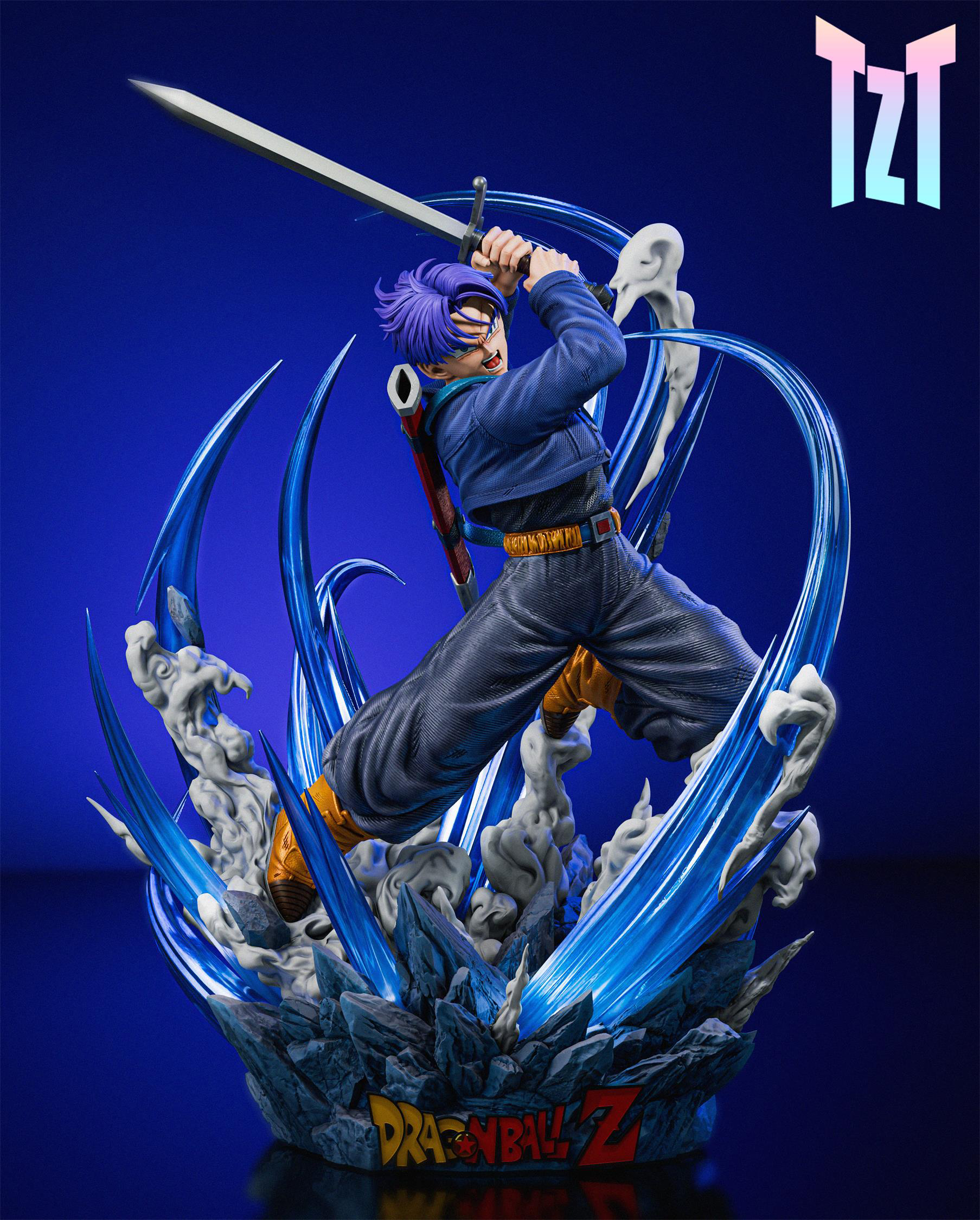 1/6 Scale Future Trunks with LED - Dragon Ball Resin Statue - TZT Studio