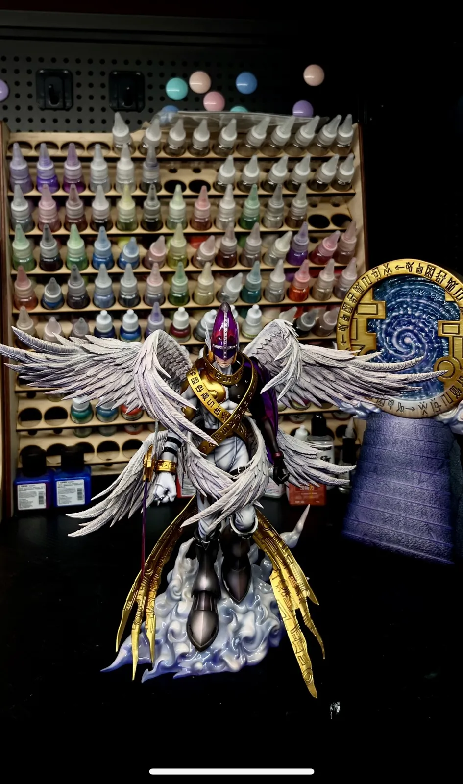 Holy Angemon with LED - Digimon Resin Statue - Soar Studio
