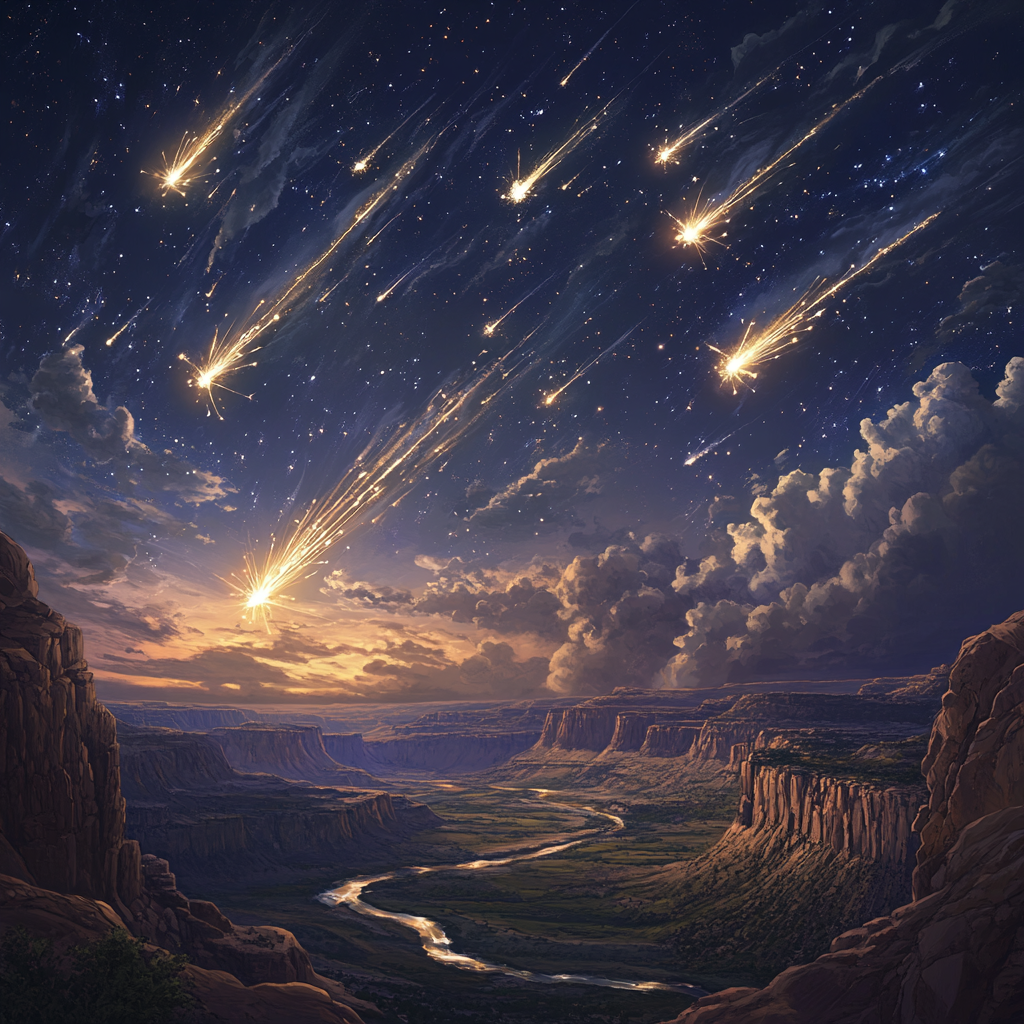 Meteor Shower in the Sky - Diamond Painting