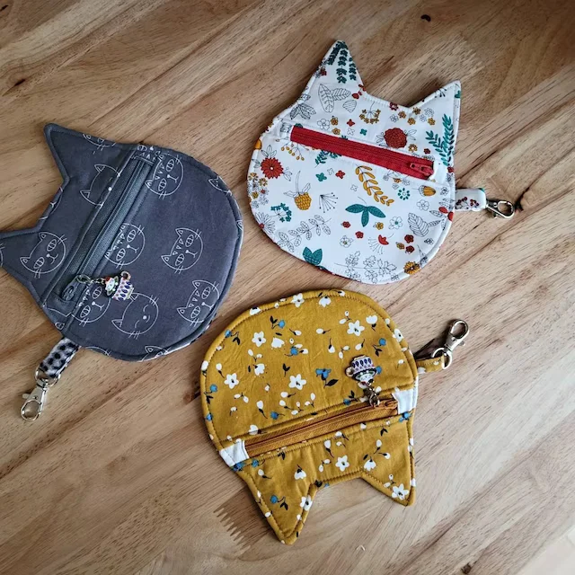 Cute Cat Zipper Pouch Template Ruler - With Instructions