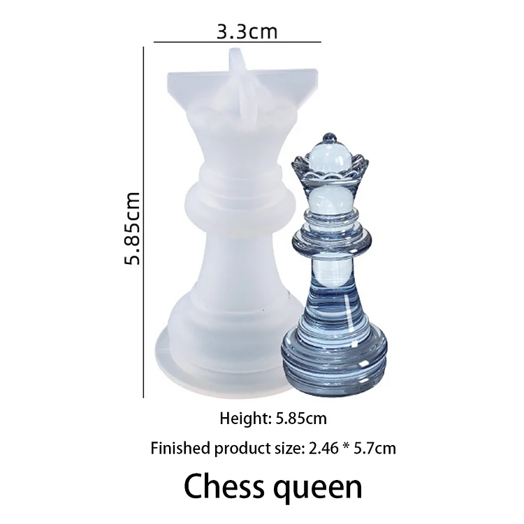 Resin Casting Crafts Chess Board Silicone Mold - DIY Resin Chess Set ...