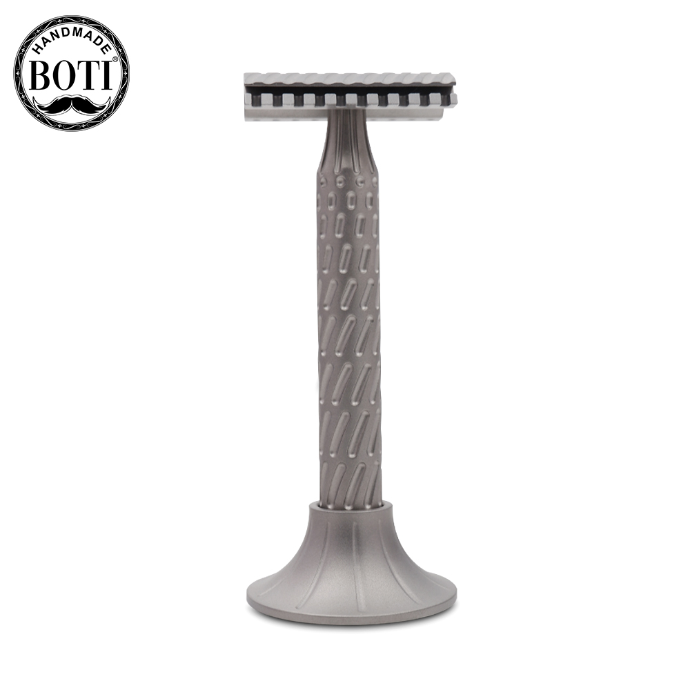 Boti-Newest VORTEX Titanium Double Blade Safety Razor with Base Match ...