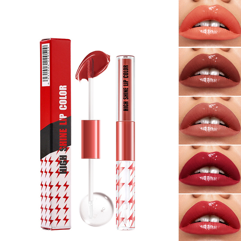 Long Lasting Dual Ended Liquid Lipstick, Lightweight and Non Sticky