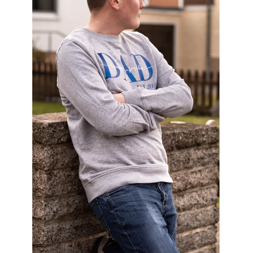 Custom DAD EST Sweater with Kids' Names