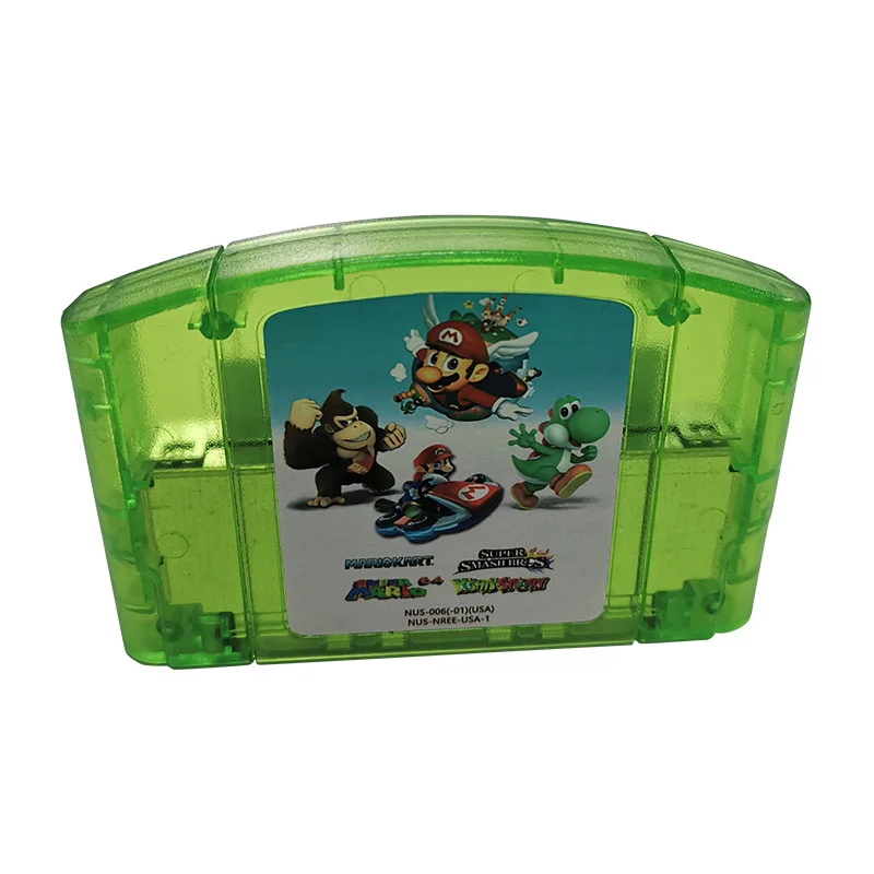 4 IN 1 N64 MultiCart 64 Bit Video Game Cartridge For Nintendo 64 ...