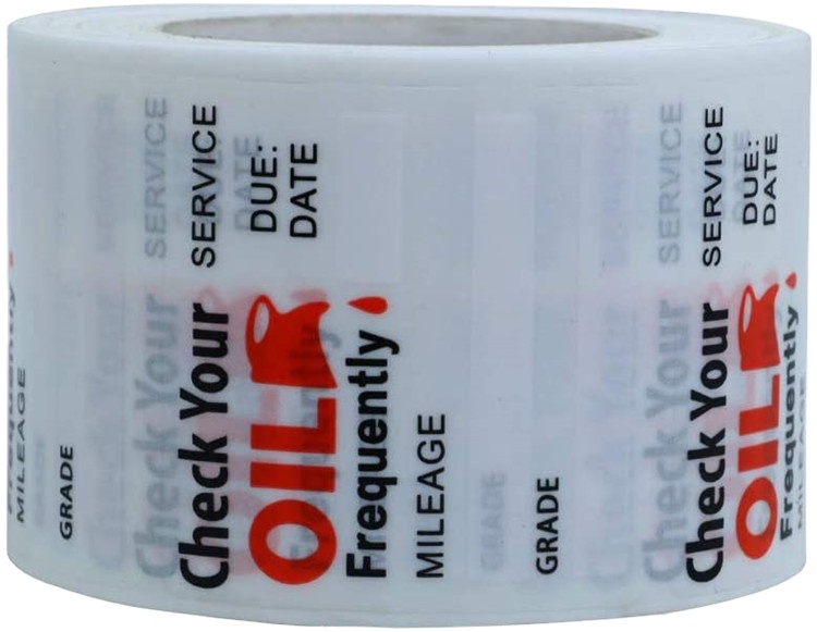 Next Service Due Static Cling Labels Easy Remove Oil Change Stickers ...