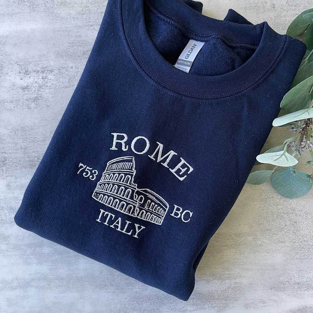 Embroidered Rome Sweatshirt