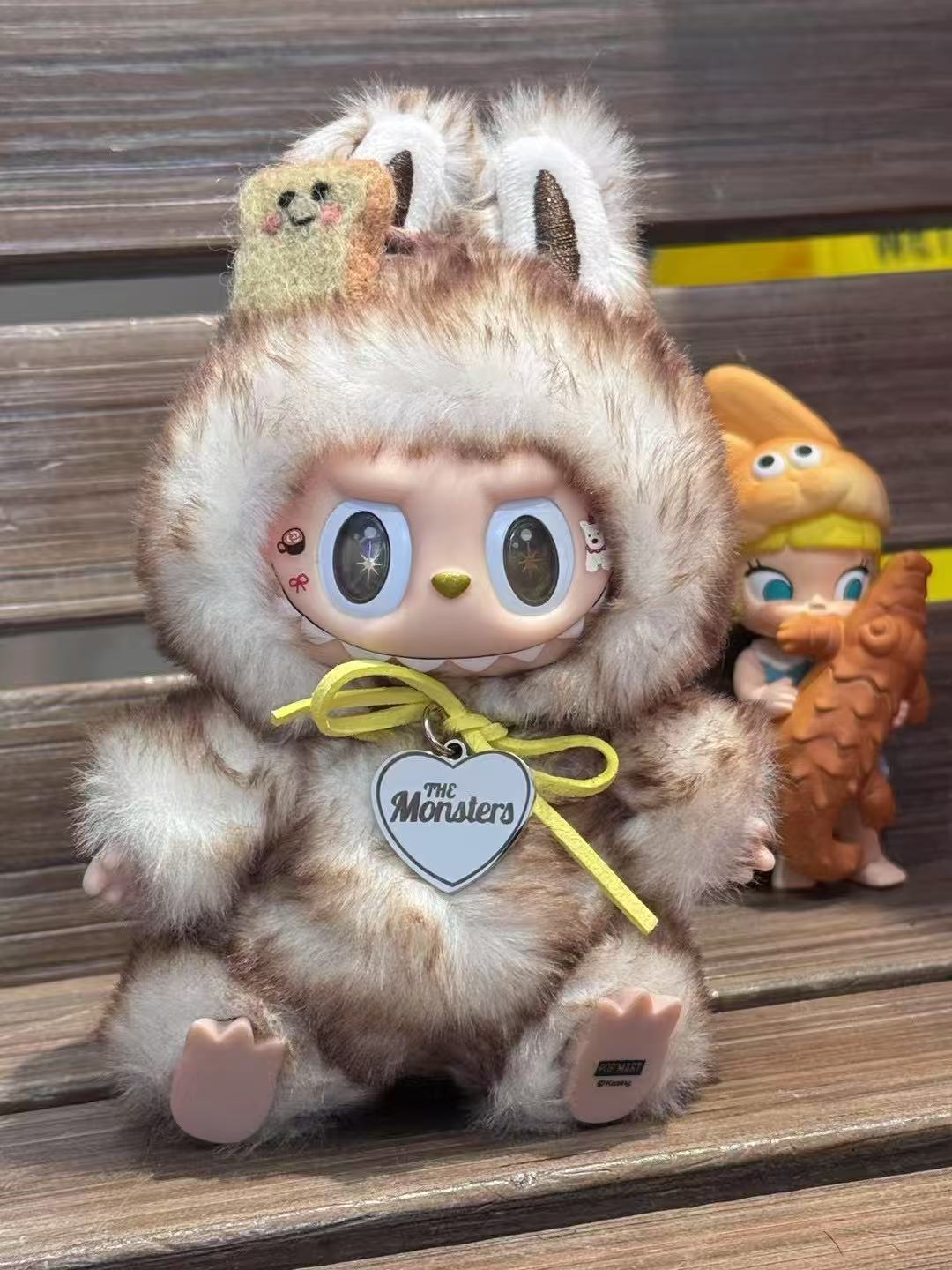 Labubu Toast Edition – Handmade Plush Costume Doll