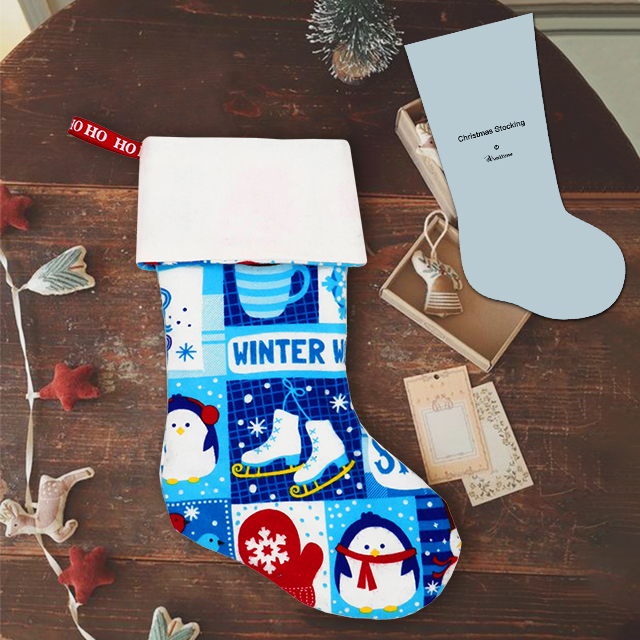 Christmas Stocking Sewing Template - Instructions Included