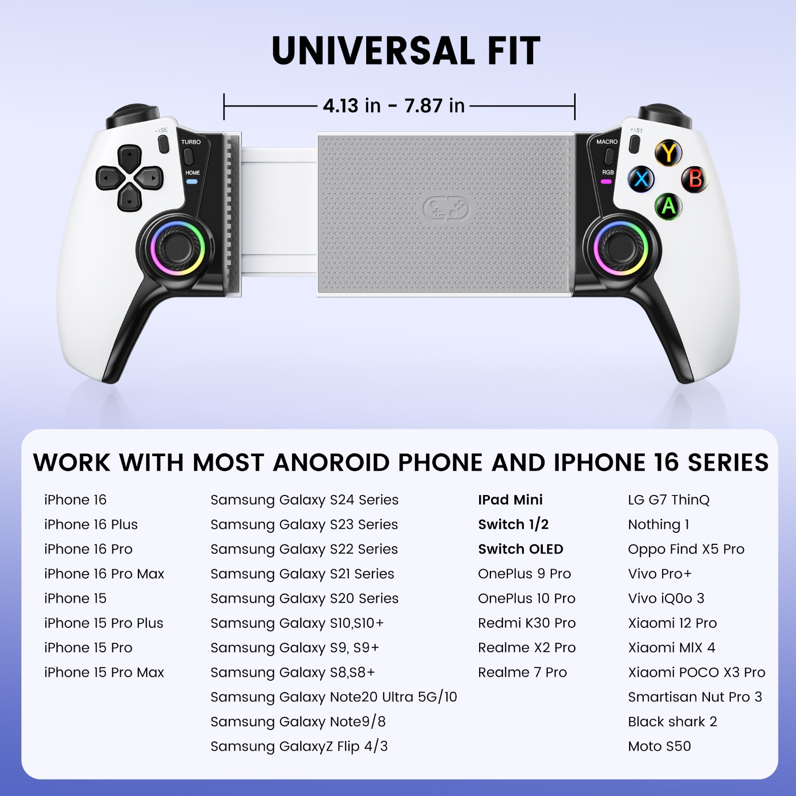 Wireless Bluetooth Mobile Phone Game Controller for Switch 2/OLED/iOS ...