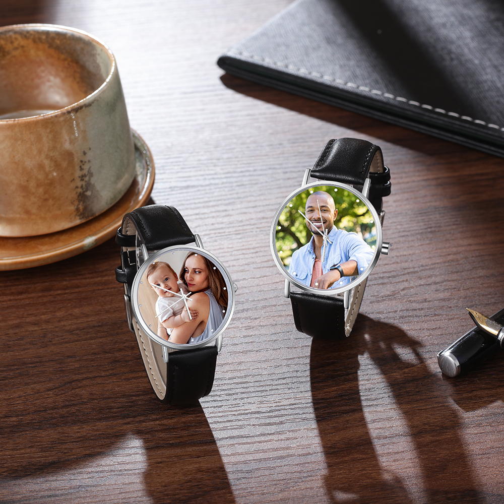 Personalized Photo Watch Custom Picture Watch Gifts for Couple