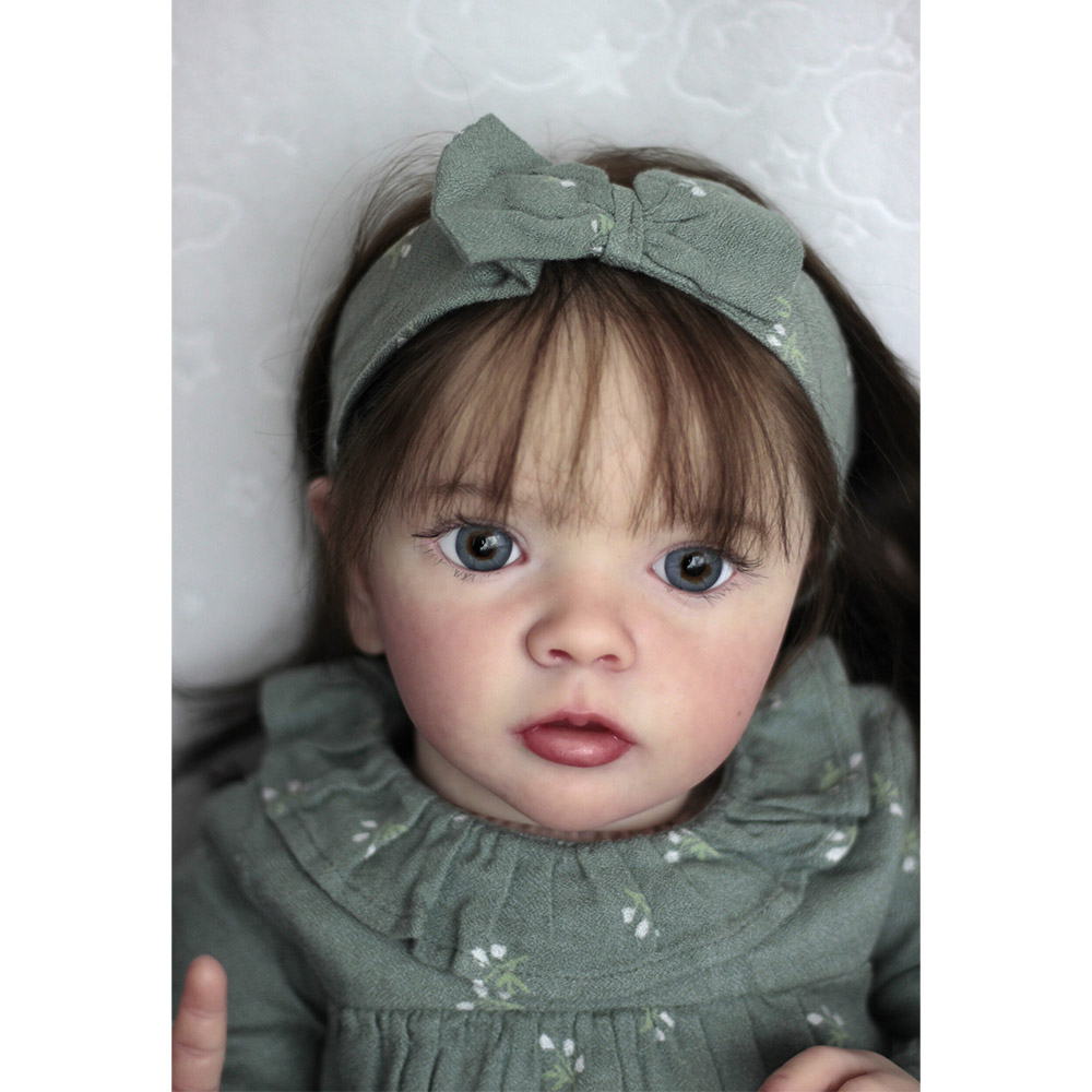 [New] 20'' Real Weighted Reborns Toddler Blue Eyes Baby Girl Doll Named ...