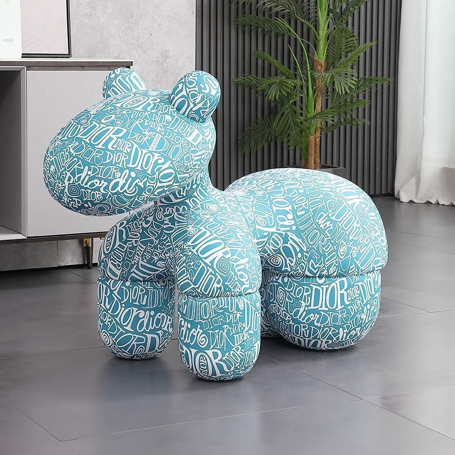 Pony Chair Cartoon Simple Animal Style