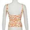 AESTHETIC FLOWERS SQUARE NECK CAMI TOP