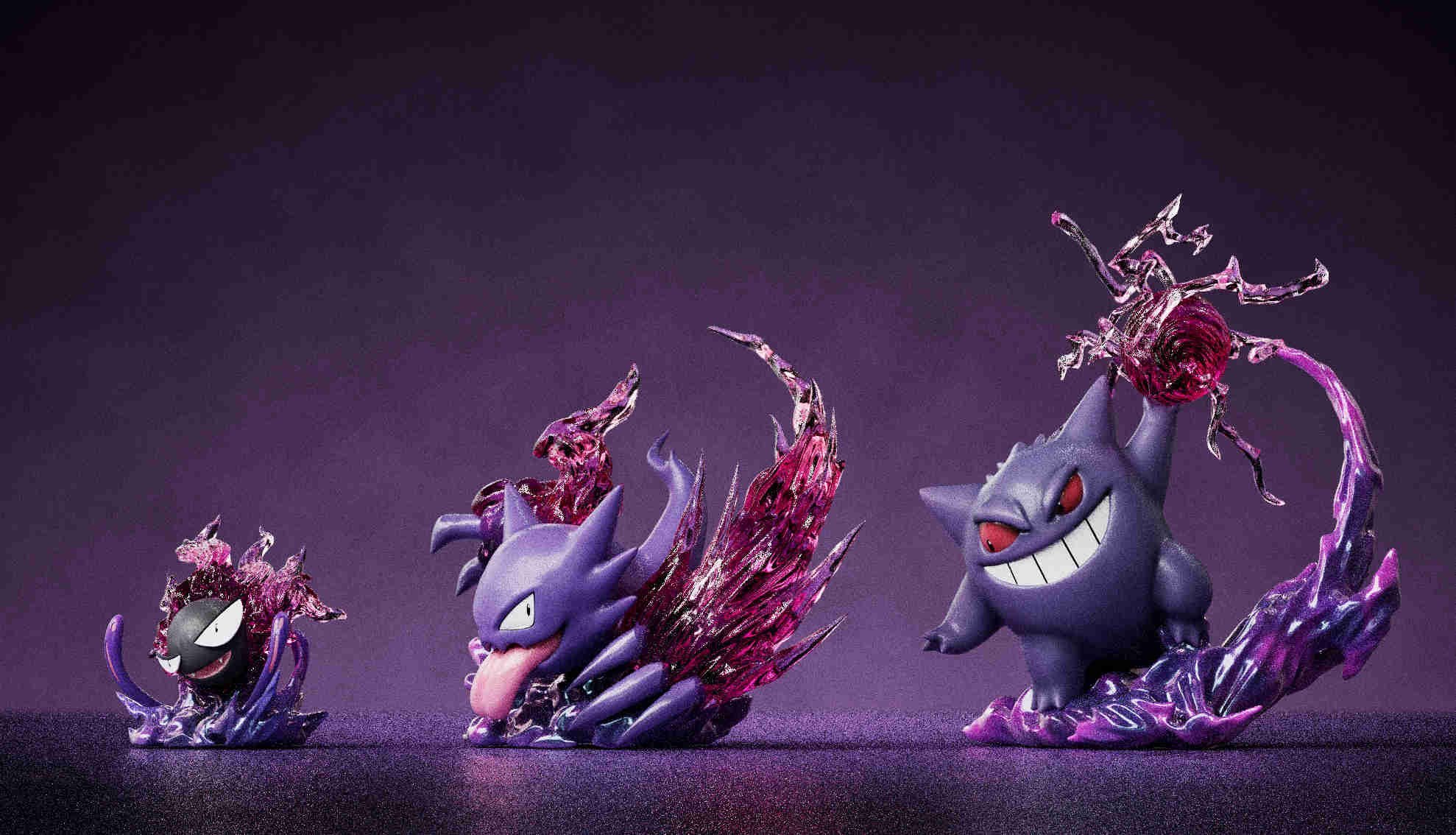 1/20 Scale World Zukan Original Colour Evolution of Gengar Set ...
