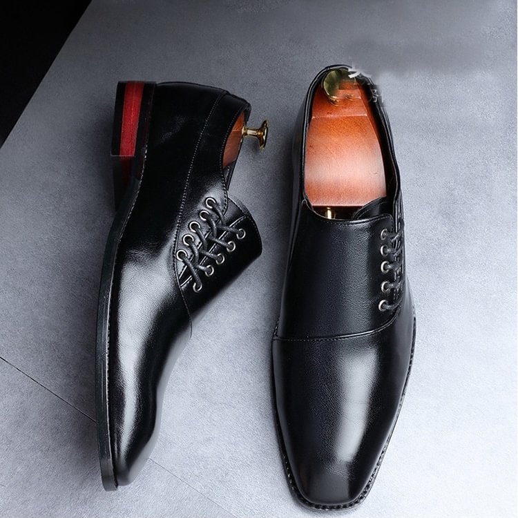 Classic Men's Side Lace-Up Formal Business Oxford Dress Shoes