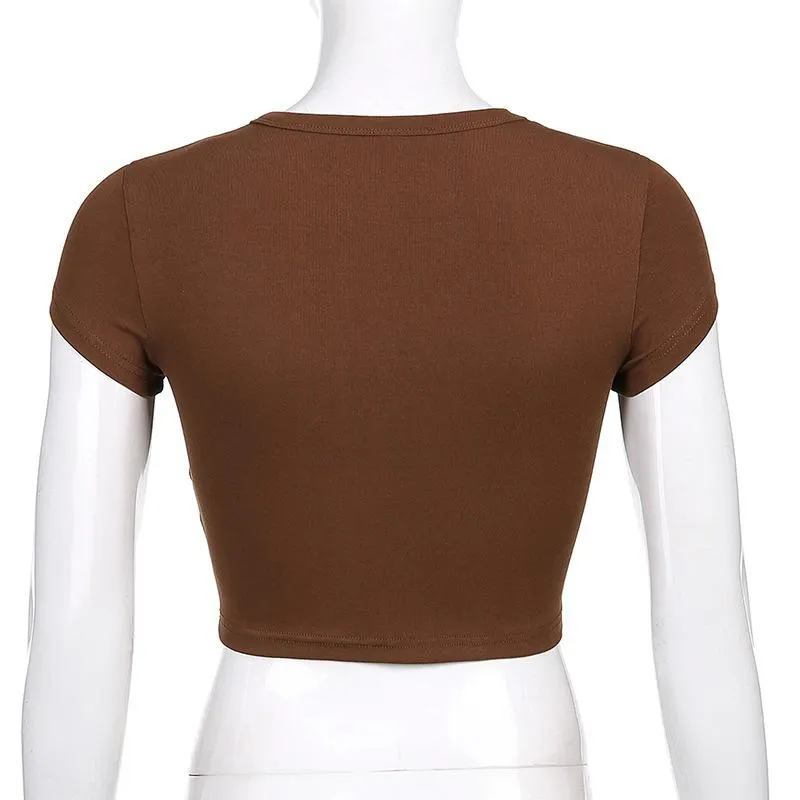 HOPE GIRL PRINT CROP TOP