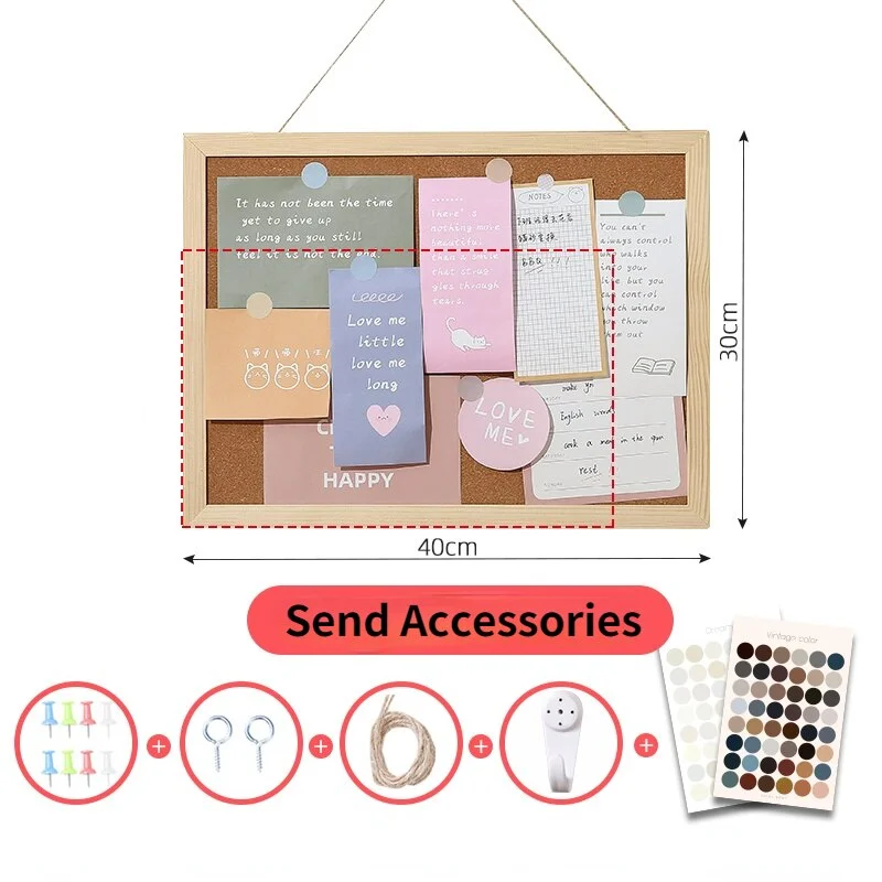 Nigikala Cork Board Creative Photo Wall Felt Wall Sticker Wall Board ...