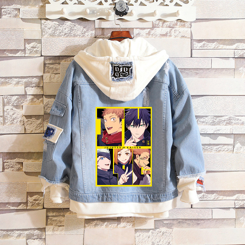 Anime Jujutsu Kaisen Yuji Itadori Cosplay Casual Jacket Fashion ...