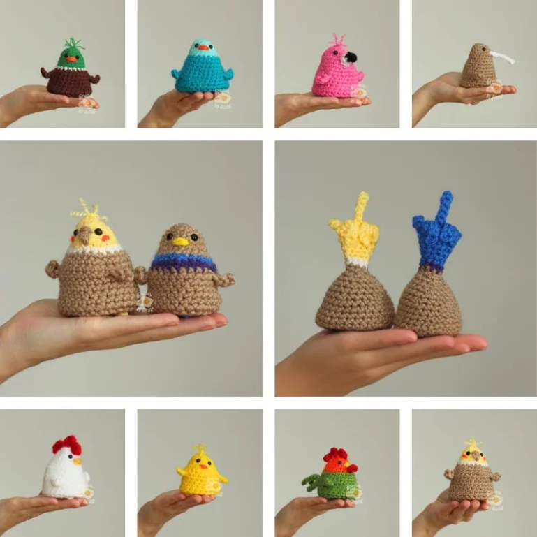 PATTERN BUNDLE 9 Flip, the birds crochet patterns