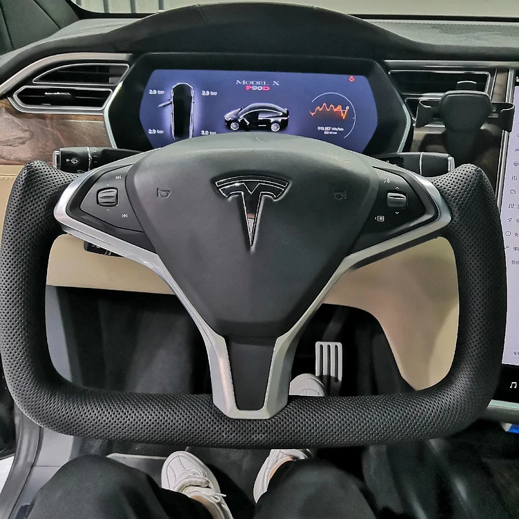 Tesla Model S/X Custom Yoke Style Steering Wheel | TESLASY