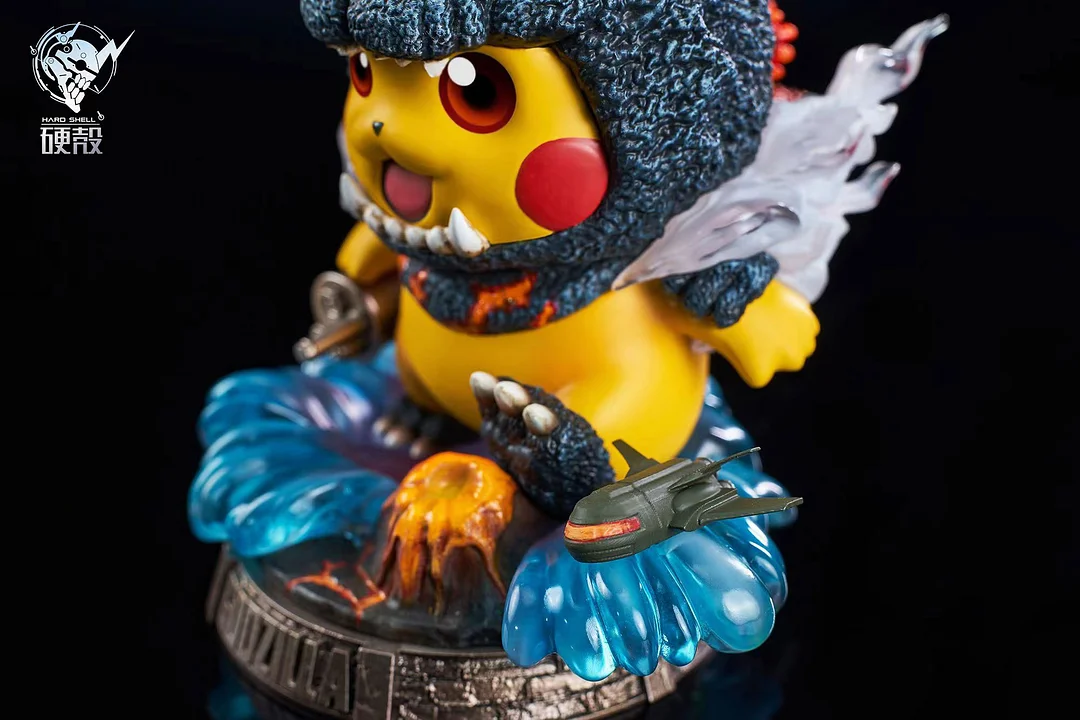 Burning Godzilla Cosplay Pikachu - Pokemon Godzilla Resin Statue - HARD ...