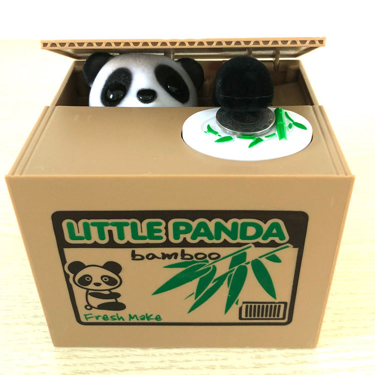 Little Panda Coin Money Box Cute Saving Bank