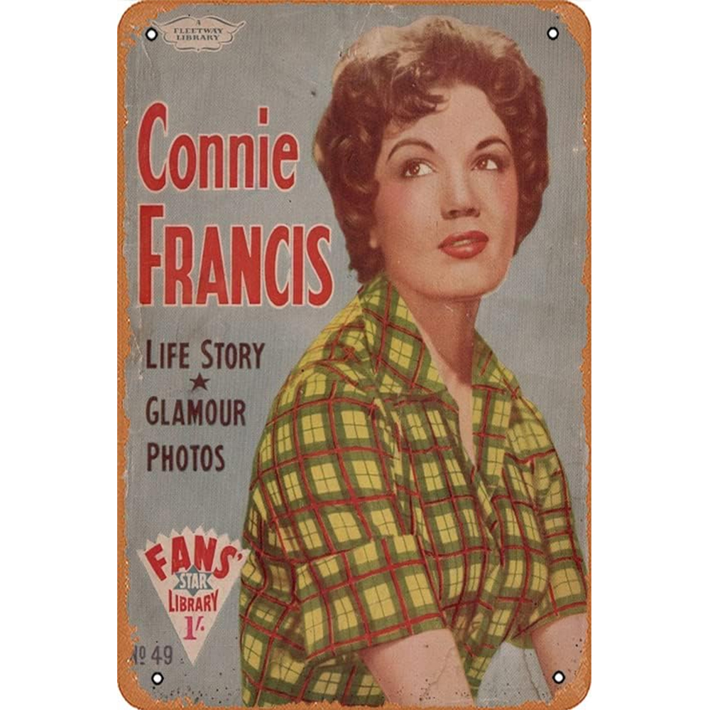 Muecddoa Connie Francis 1960 Vintage Movie - Vintage Metal Signs - 30*40cm