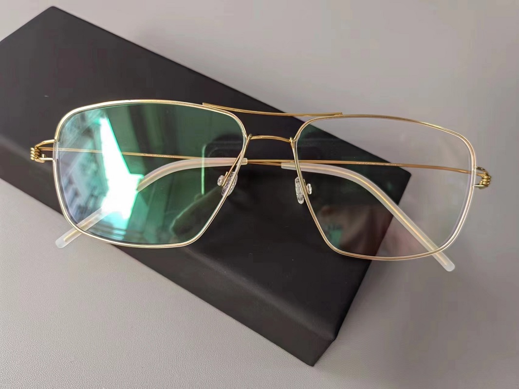 Denmark Brand Screwless Eyewear Ultralight Titanium Glasses Frame Men ...