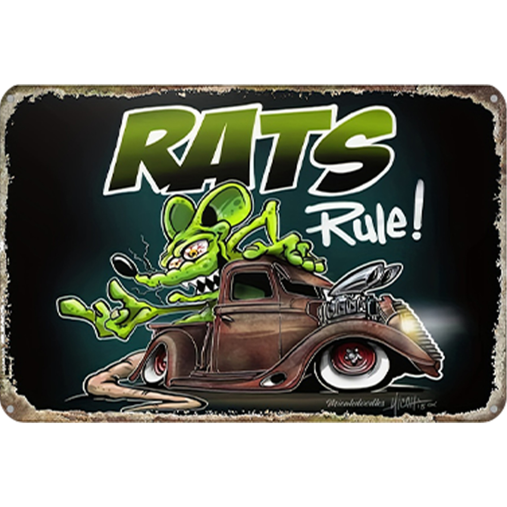 Rat Fink - Metal Tin Signs(8*12Inch/12*16Inch)